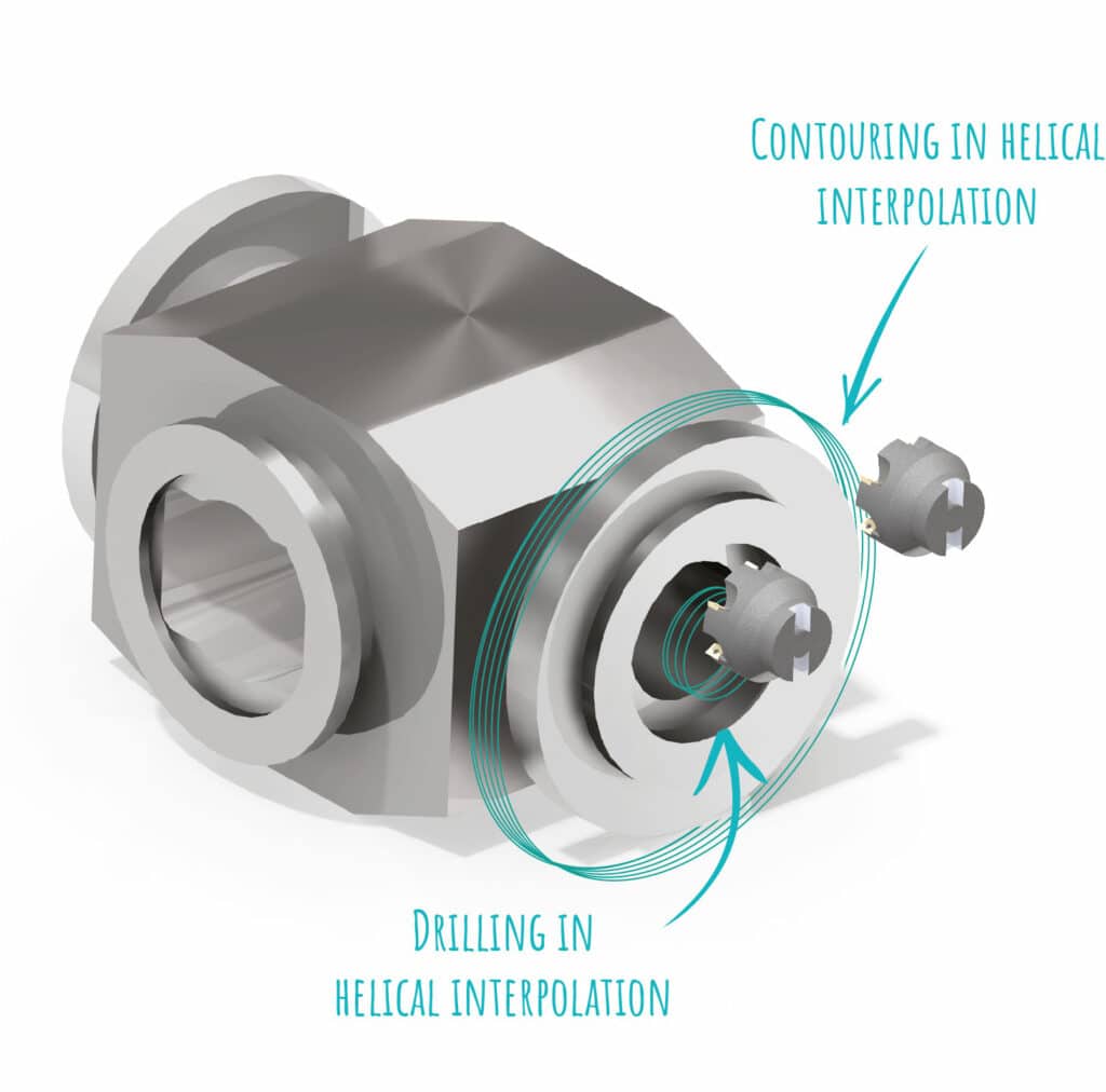 Helical interpolation milling | CNC Of Course